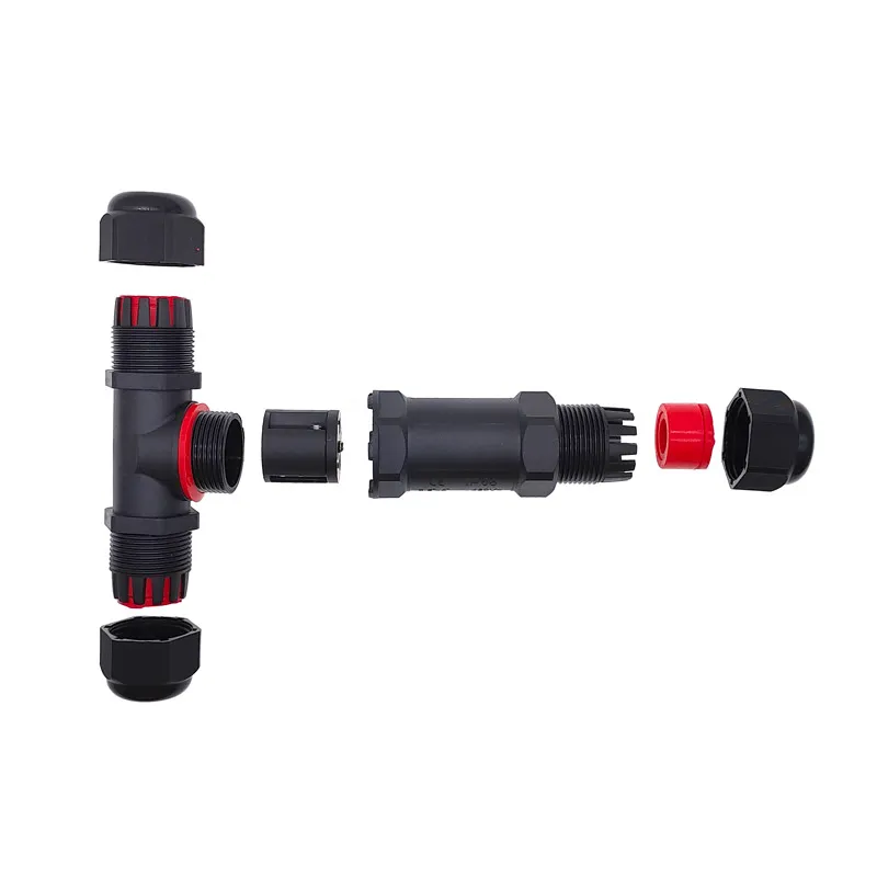 T-Branch T-Type Quick Tee Connectors, IP68 Waterproof Connector, 2/3/4 ...