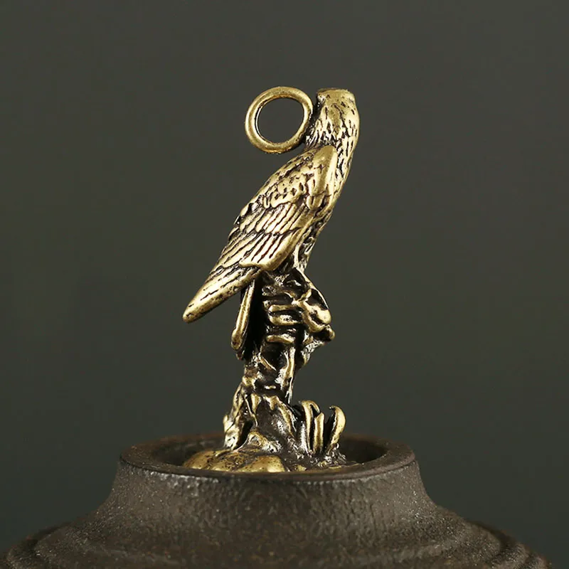 Handmade Copper Eagle Key Chain Holder Pendant Vintage Brass Bird ...
