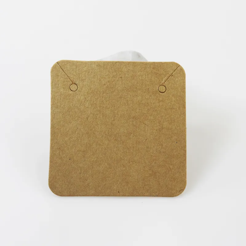 Kraft Paper Earring Cards 1.97x1.97 in Cardboard Jewelry Display ...
