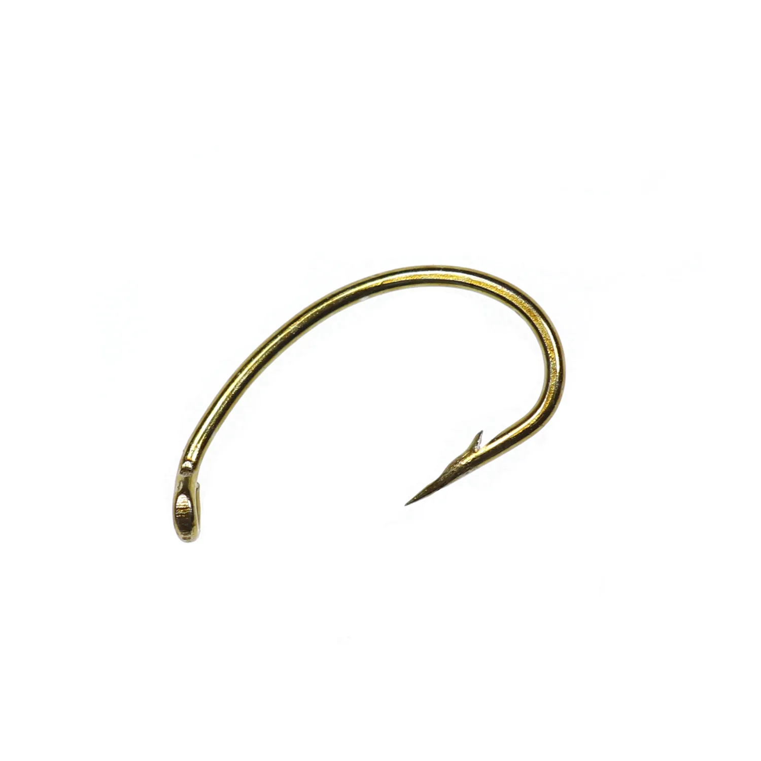 Bimoo Bronze Barbed Curved Nymph Fly Tying Hooks for Trout Fishing, 50 ...