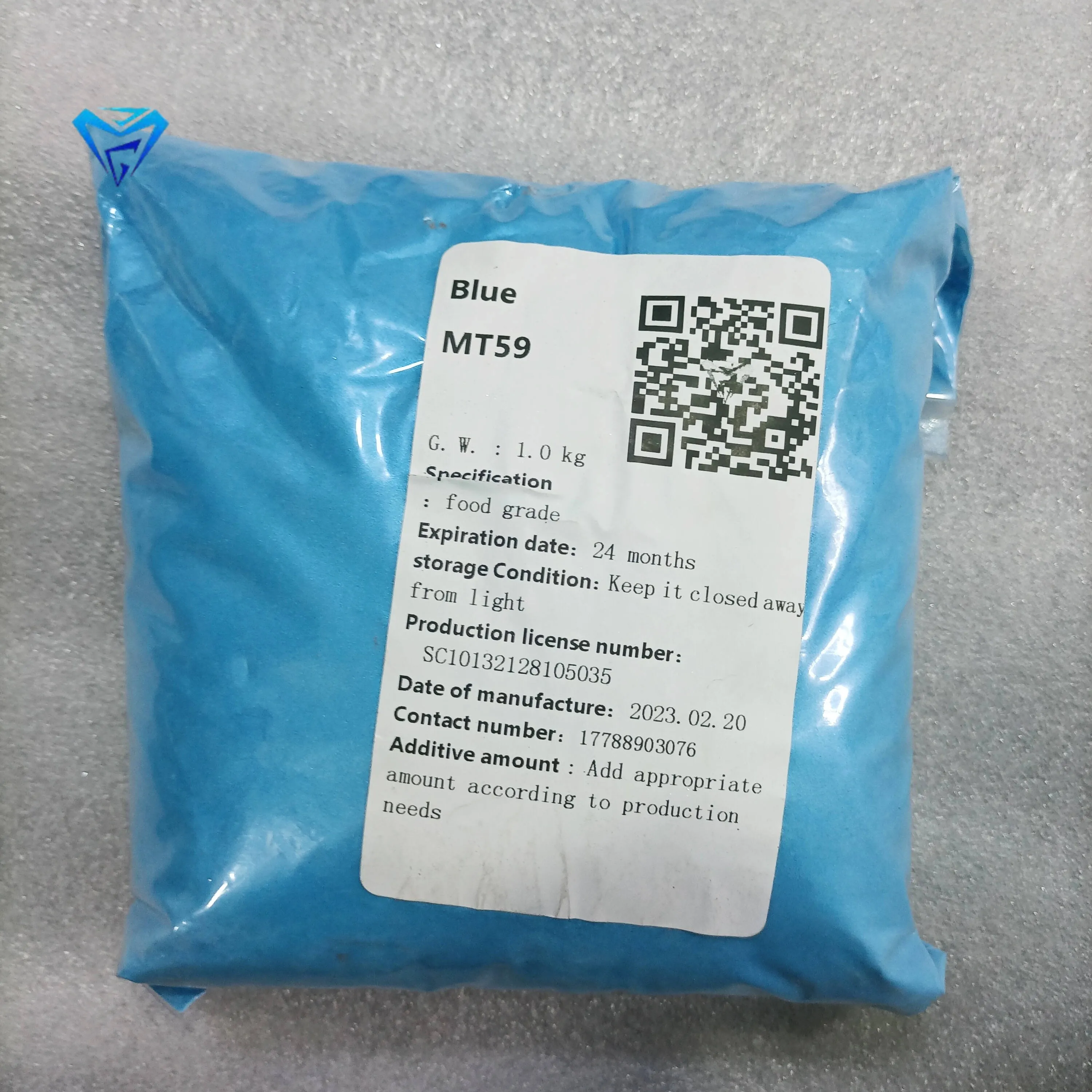 MT59 Blue Dry Powder Candy Pigment, Customizable TDP Press Color ...