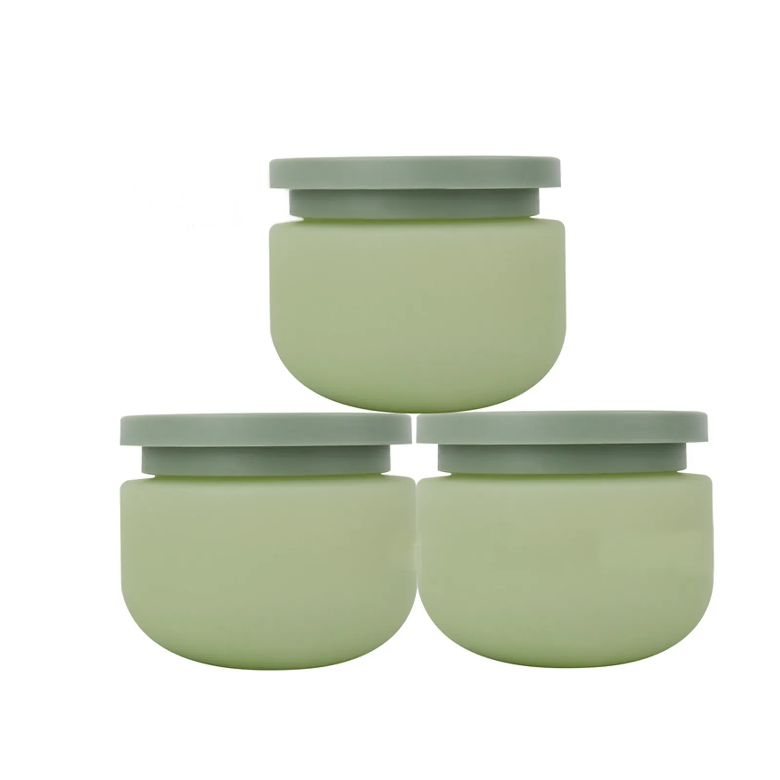DHgate.com:Matte Green Refillable Cosmetic Jars with Lids for Creams ...