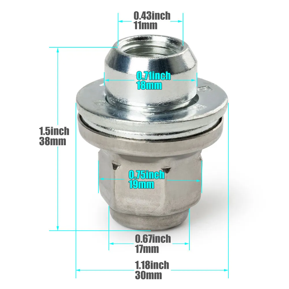 DHgate.com:5PCS Wheel Lug Nuts Chrome 12x1.5 For Jaguar F-Type S-Type X ...