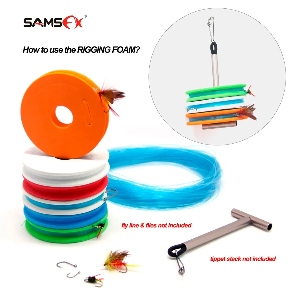 SAMSFX 70mm Diameter Carp Fishing Rig Winders EVA Foam Line Winding ...