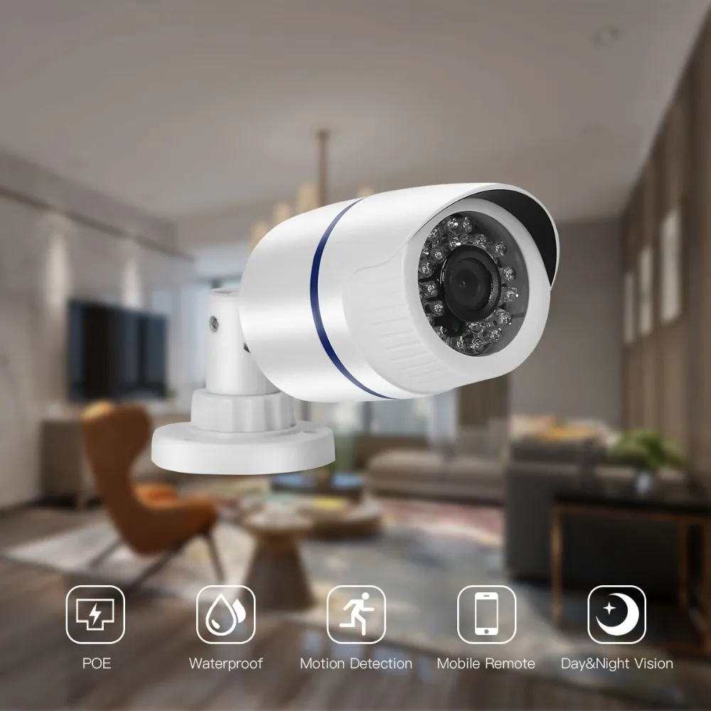 DHgate.com:4CH 48V PoE 2MP H.265+ NVR CCTV Security Camera System ...
