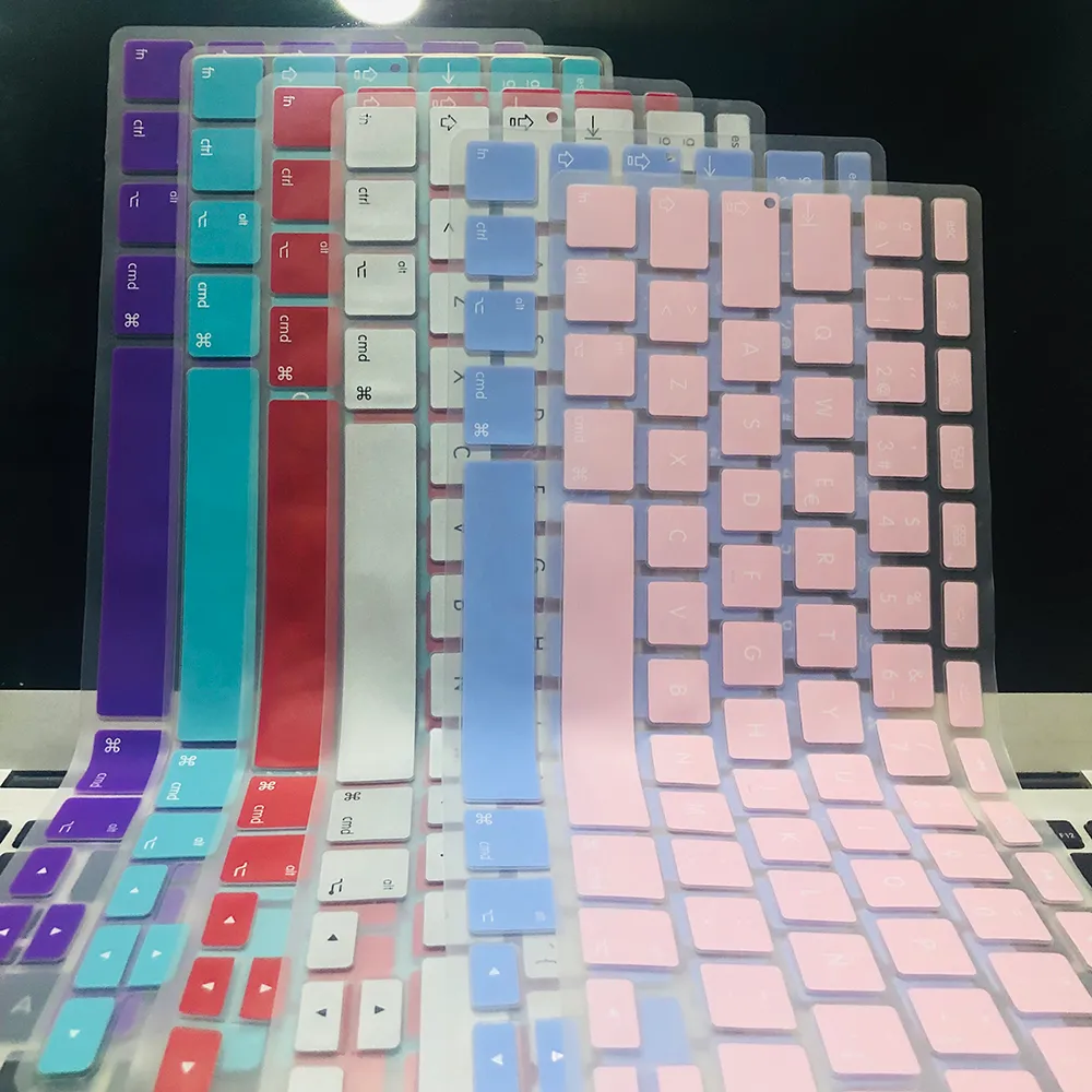 Spanish Silicone Keyboard Cover Protector for MacBook Air 13 A1466 ...