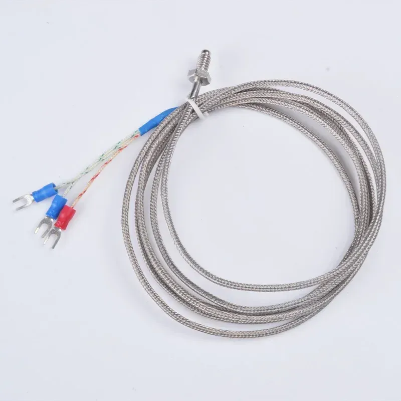 PT100 Temperature Sensor M6 Screw Thread Thermocouple Thermal ...