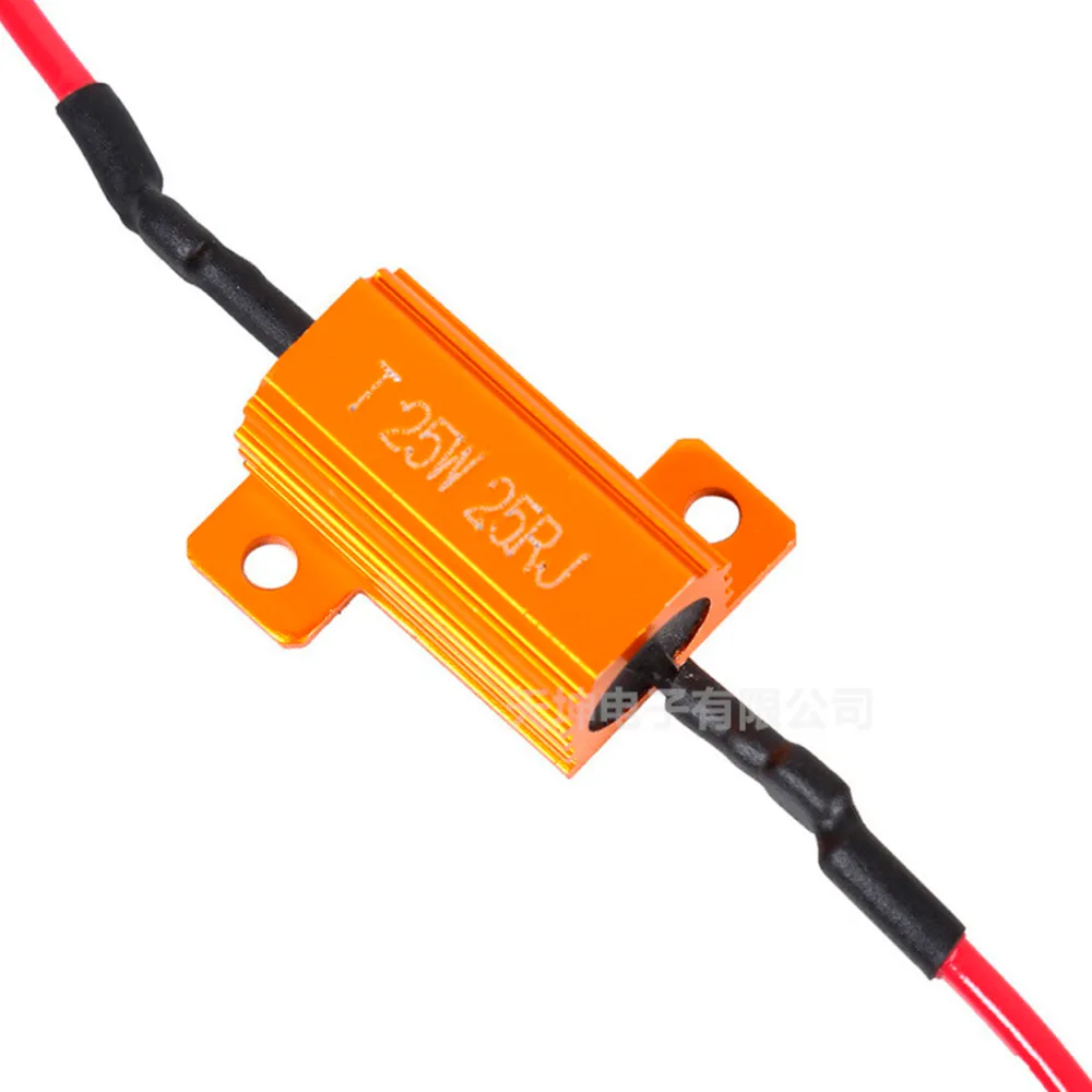 2x 10/25/50W LED Load Resistor Canbus Error Free Brake Light Resistors ...
