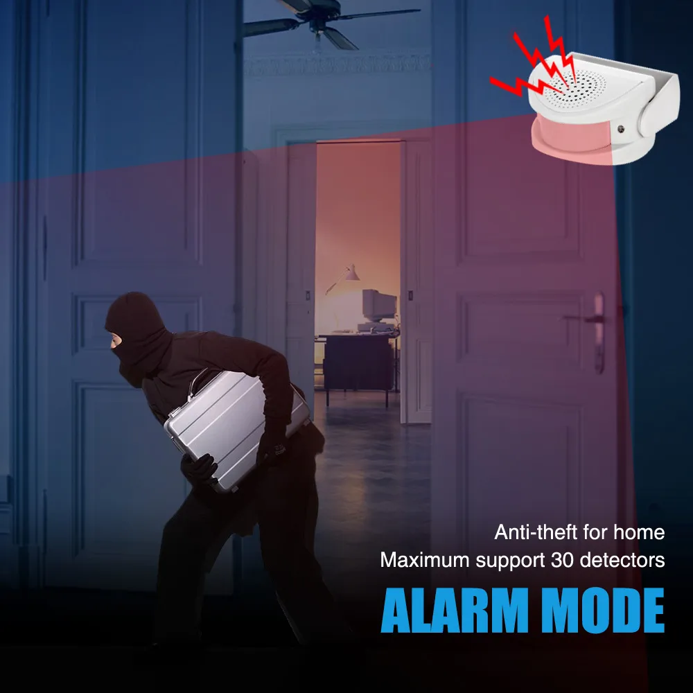 DHgate.com:32 Songs Wireless PIR Motion Sensor Chime Door Alarm with ...