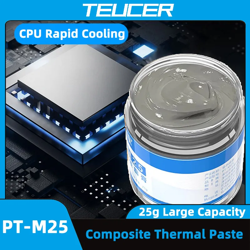 TEUCER 25g 4.15W/m-k Heatsink Thermal Paste Compound with Scraper for ...
