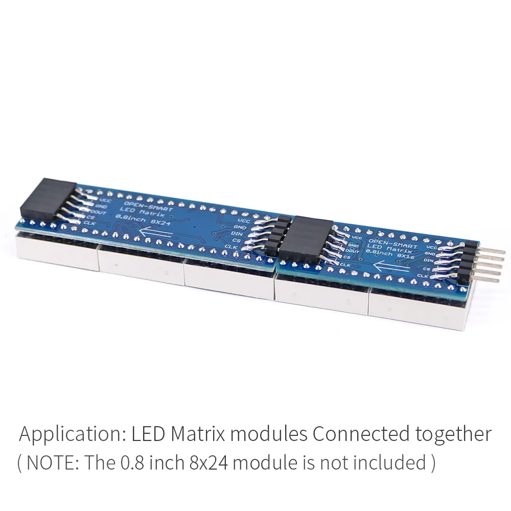 8 inch 8x16 Dot Matrix LED Display Module with SPI Interface Compatible ...