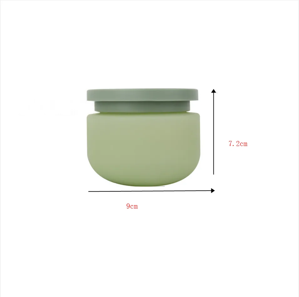 DHgate.com:Matte Green Refillable Cosmetic Jars with Lids for Creams ...