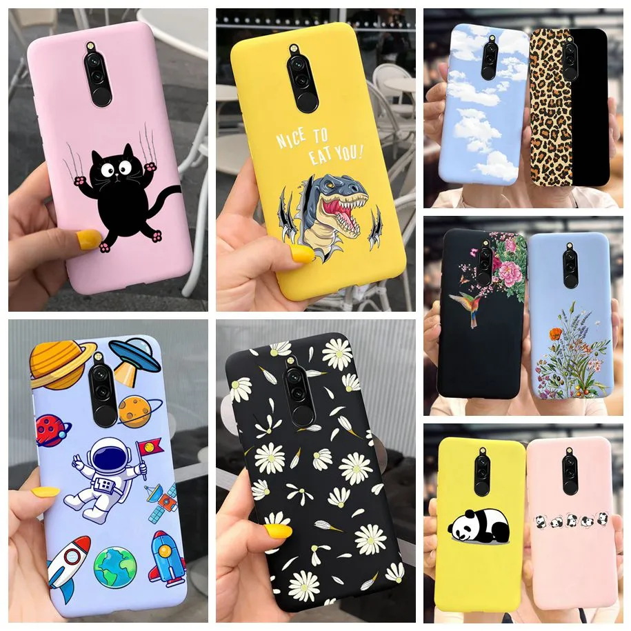 For Xiaomi Redmi 8 Case: Astronaut Fundas Cute Soft Phone Case for ...