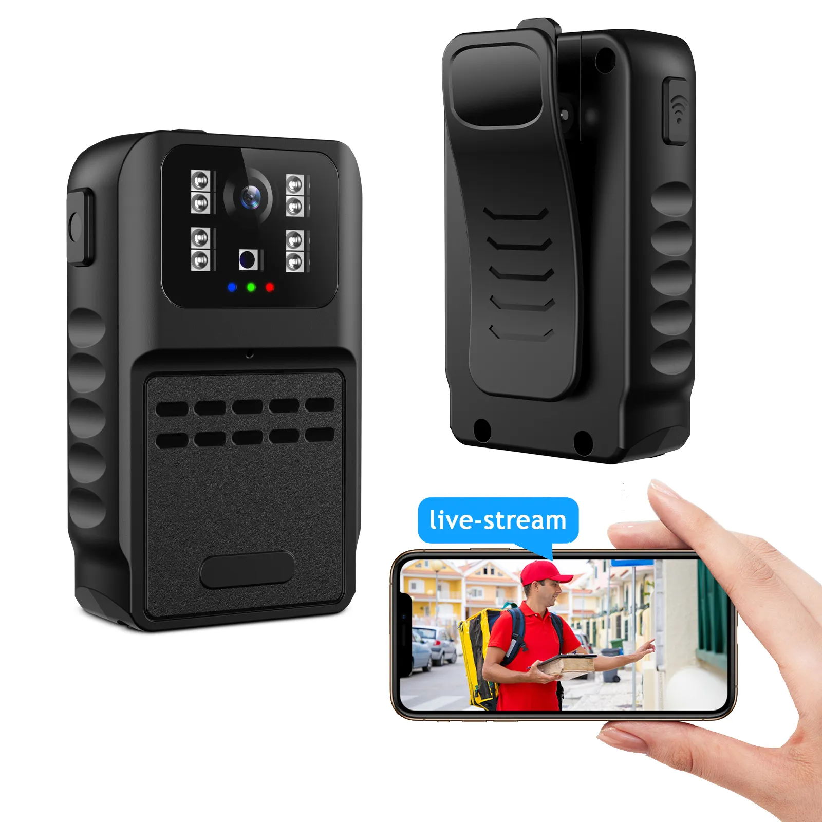 Mini Camera Wireless 1080P Pocket Camcorder - Small Body Cam with WiFi ...