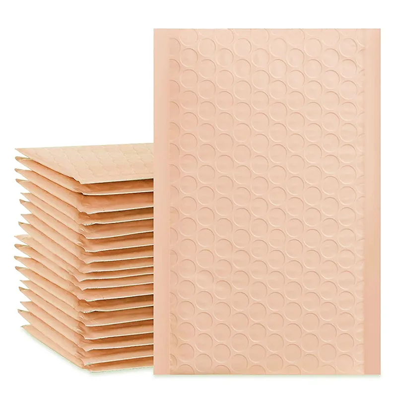 Nude Pink Padded Envelopes, Self-Sealing Poly Bubble Mailers Shipping ...
