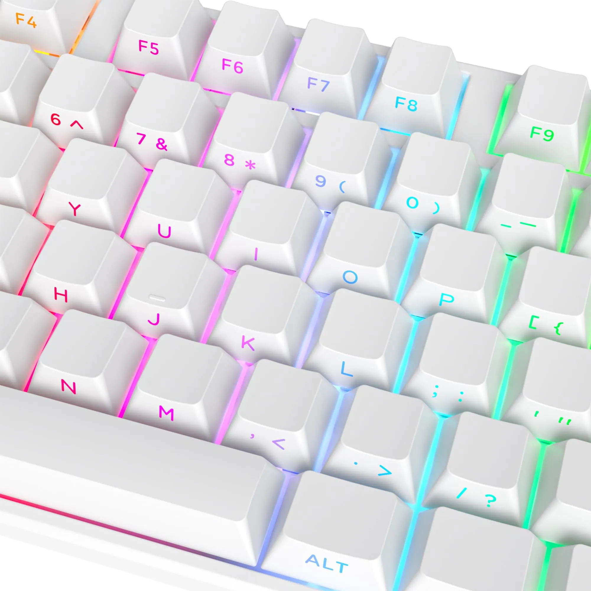 DHgate.com:PBT Double Shot Sidelit Keycaps | 130 Custom White Black ...