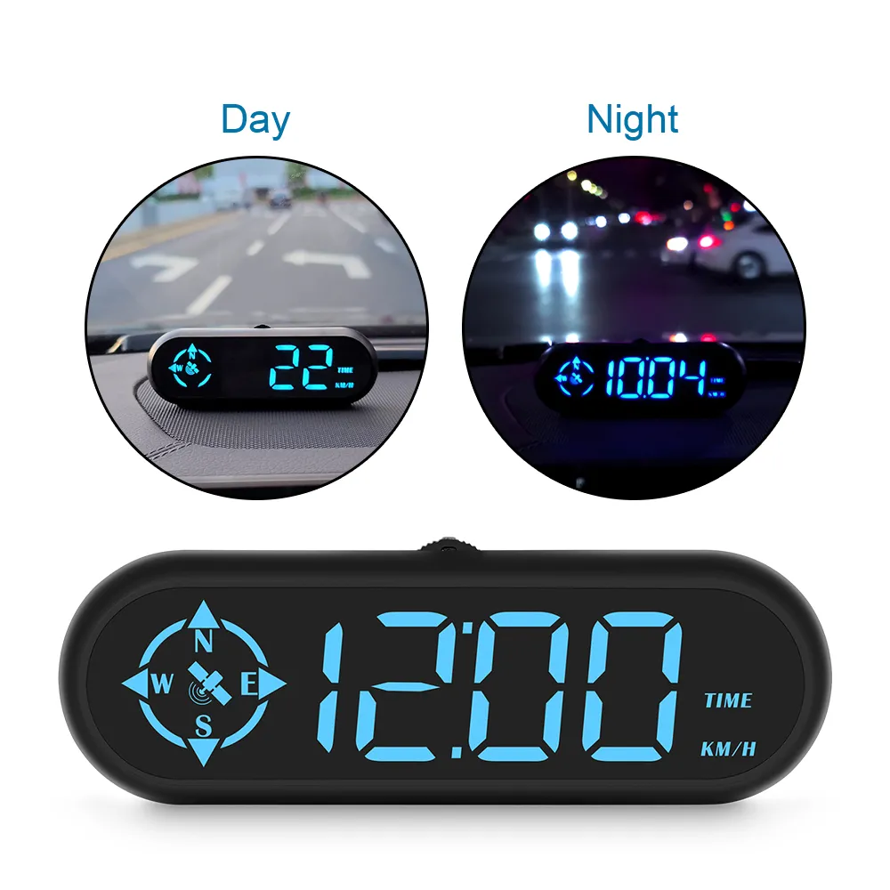 Advanced G9 Car HUD Head-Up Display: GPS, Compass, Clock, Speedometer ...