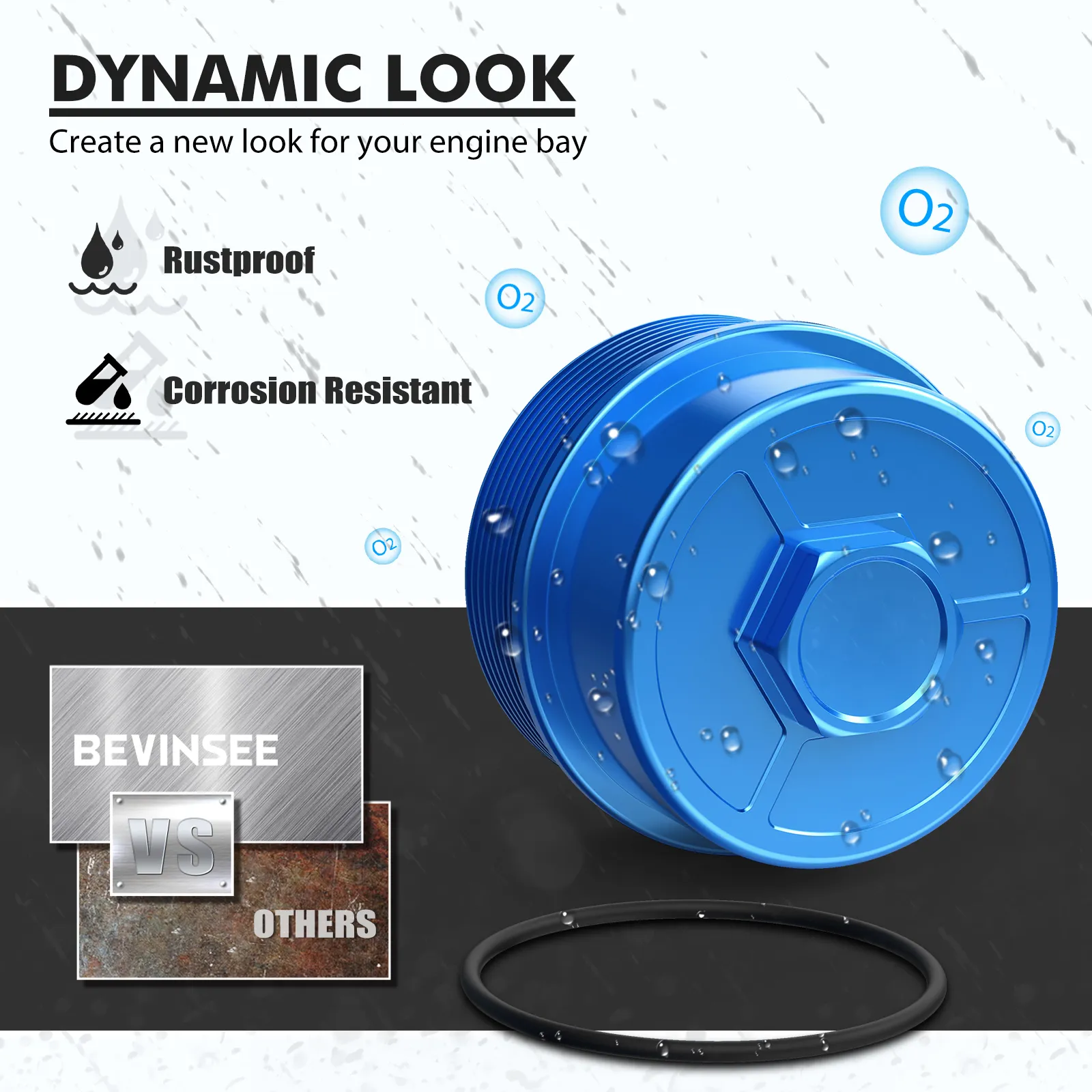 DHgate.com:BEVINSEE Oil Filter Cap Cover Aluminum for BMW E46 E36 E39 ...