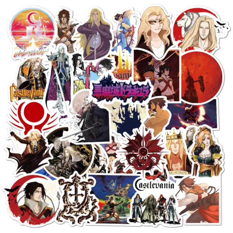 Castlevania Anime Stickers - Waterproof Decals for Laptops, Phones ...