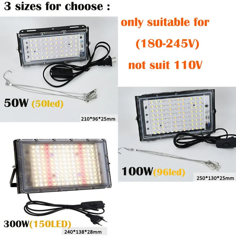 Full Spectrum LED Grow Light Bulbs 220V LED Plant Grow Light Sunlike ...