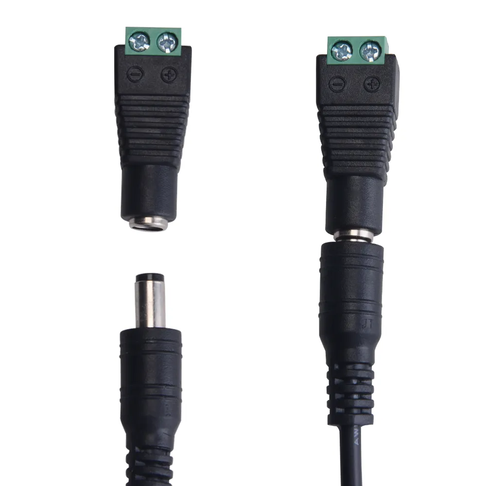 DHgate.com:2-Pack 2.1mm x 5.5mm DC Female to Male Power Jack Connector ...