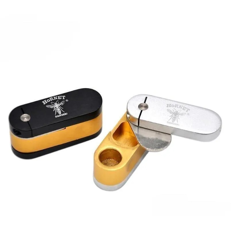 Smoking Pipes Hornet Design Metal Twister Brass And Chrome Pocket Hand ...