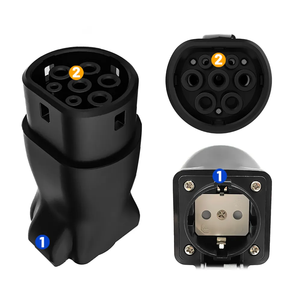 202416A EU Discharger EVSE EV Charger Connector Adapter Socket for ...