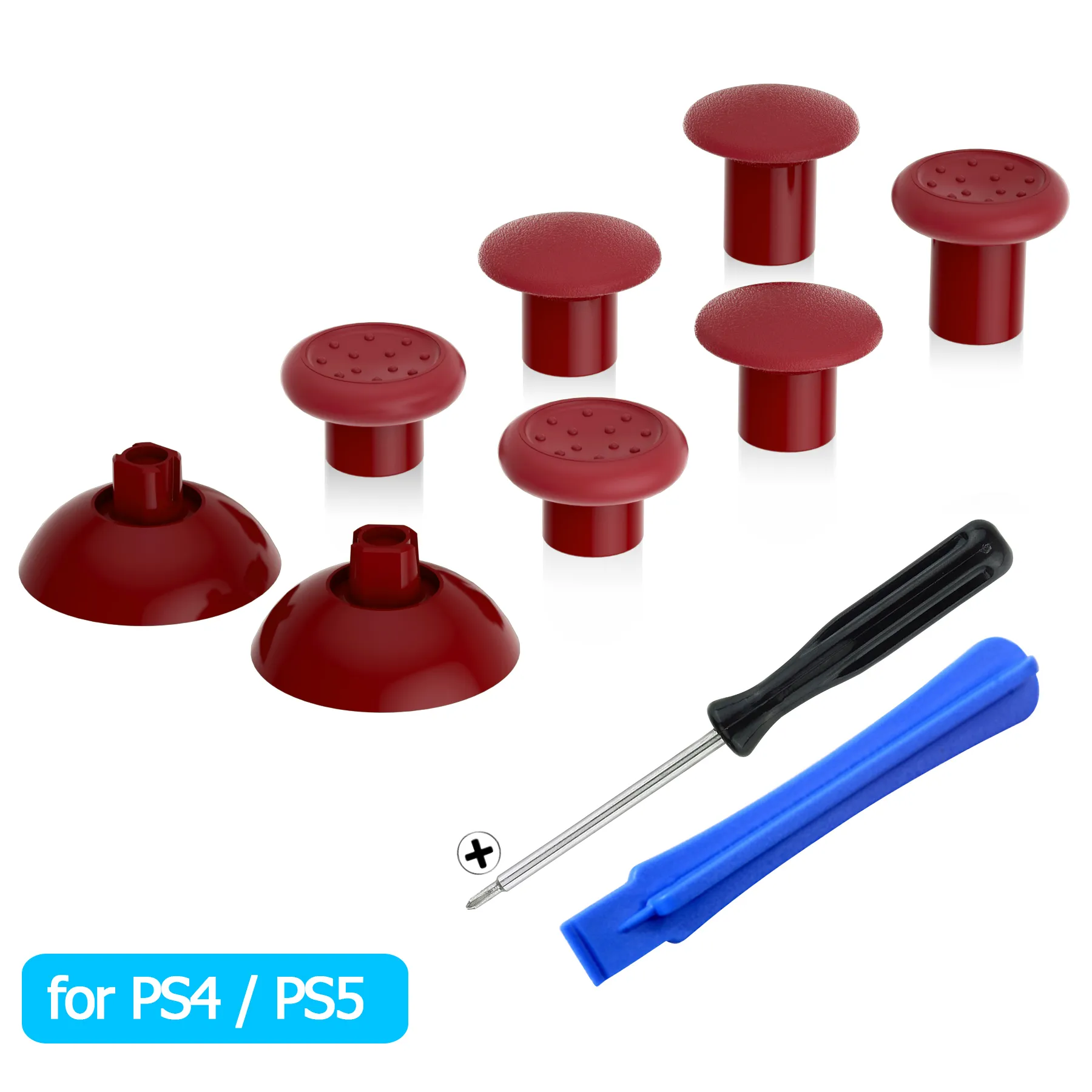 eXtremeRate ThumbsGear Interchangeable Ergonomic Thumbstick for PS4 All ...