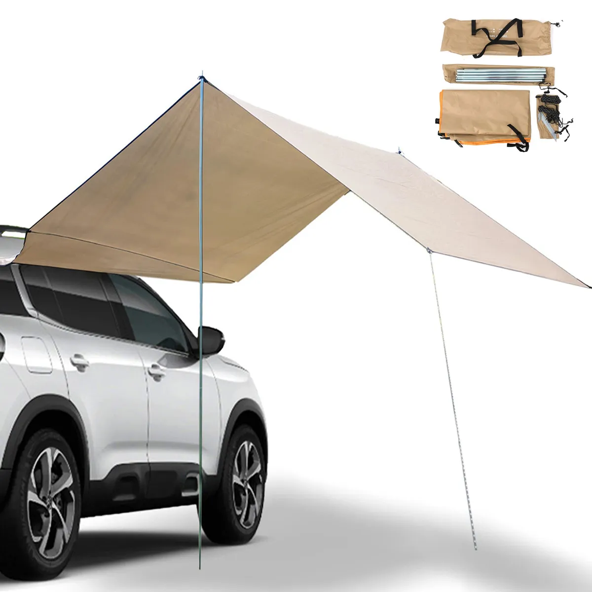 Car Side Awning, Rainproof SUV, Car Side Tent, Side Canopy, Outdoor Off ...
