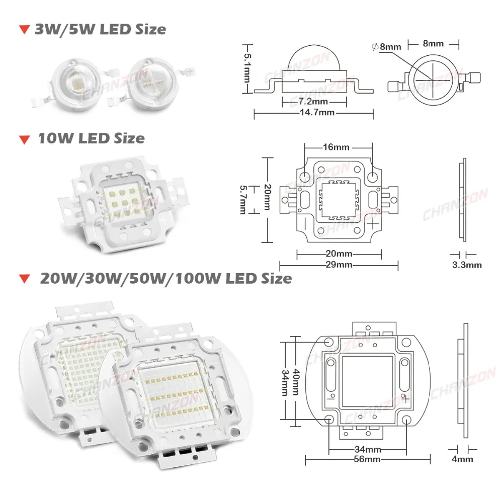 DHgate.com:365-425nm High-Power UV Purple COB LED Chips: Ultraviolet ...