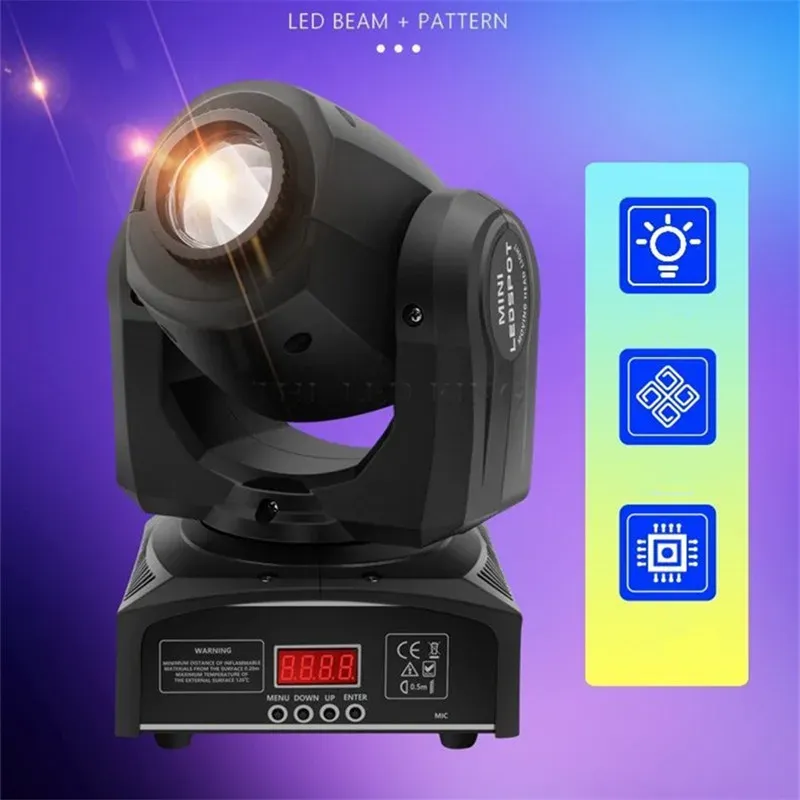 60W Mini LED DMX Gobo Moving Head Spot Light for Club DJ Stage Lighting ...