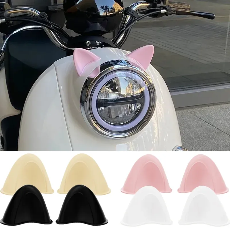Helmet Ears Stickers Cute Cat Ear Stickers Motorcycle Helmet Styling ...