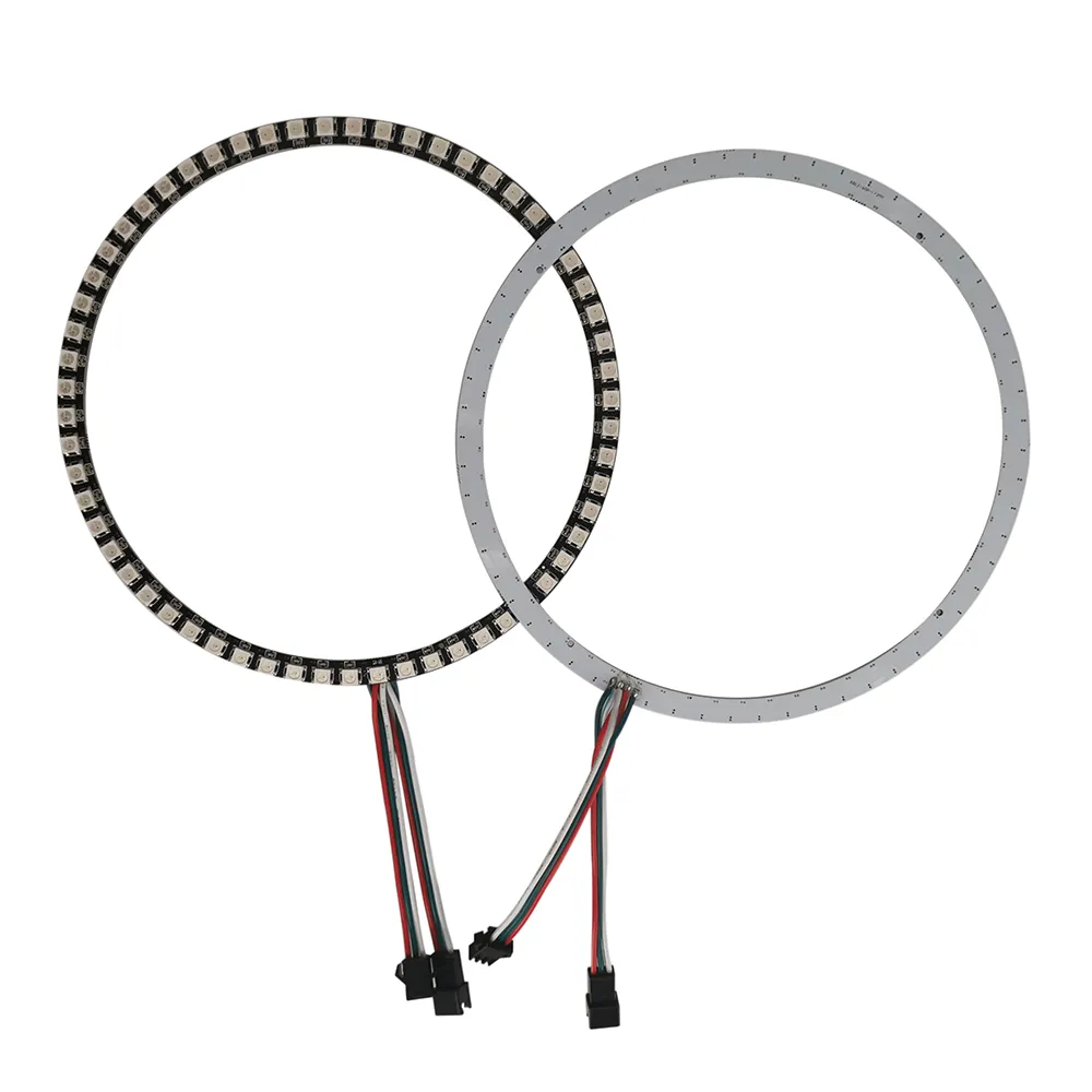 DIY LED Ring WS2812B 5V 2mm Height 8 to 148 Pixel Individually ...