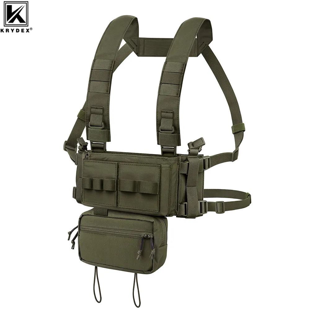 KRYDEX 500D Tactical Chest Rig Micro Fight Chassis, SACK Pouch, M4/AK ...