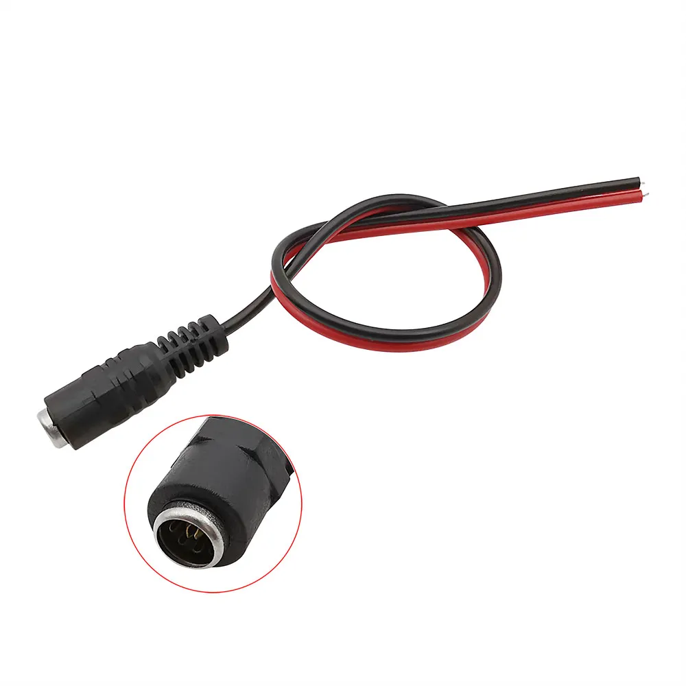 12v DC Connector Types: 2.1 X 5.5mm DC Male To Female Power Pigtail ...