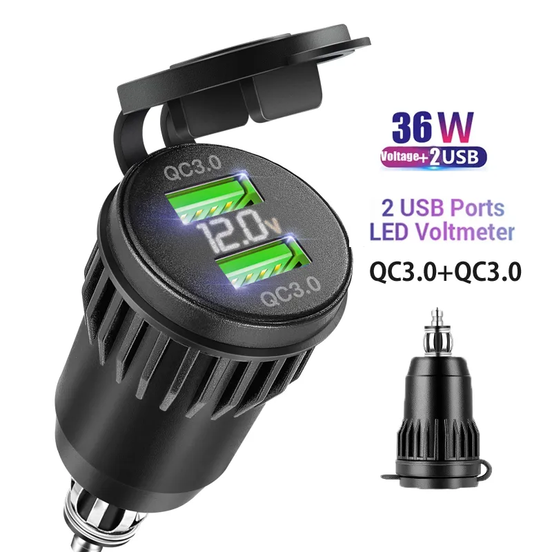 DHgate.com:QC 3.0 usb socket for motorcycle car usb port socket fast ...