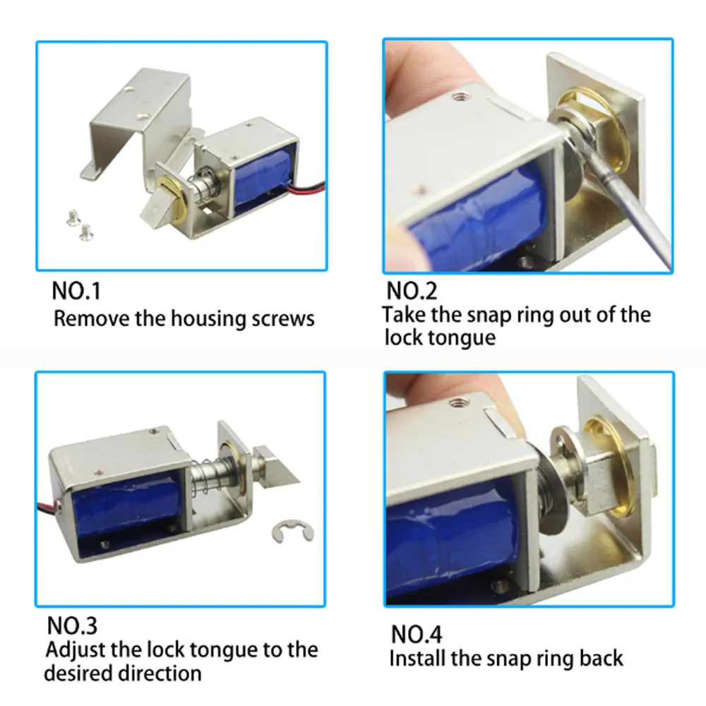 12V-24V 0.8A electromagnetic lock for storage cabinets mini electric ...