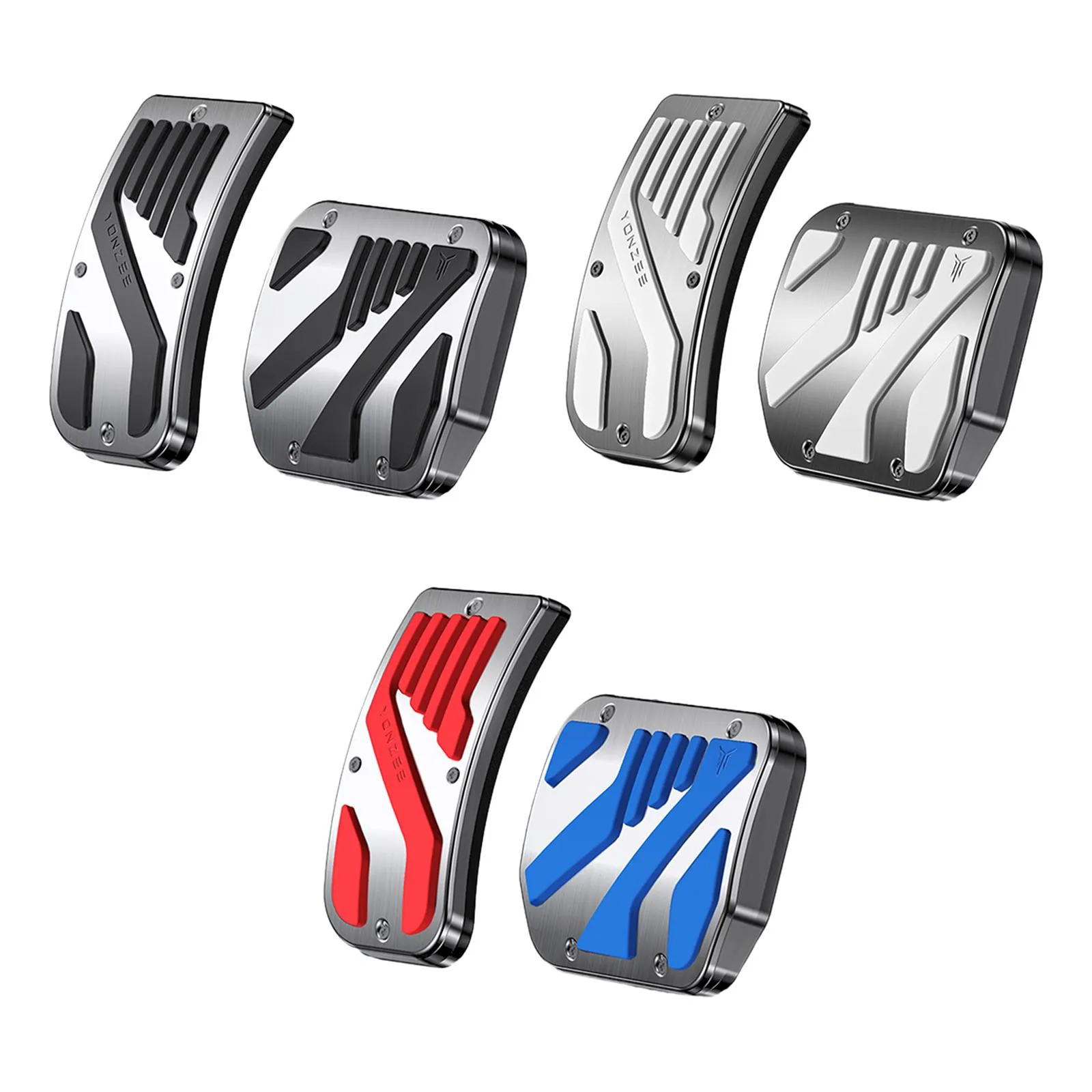 Premium Aluminum Non-Slip Brake Accelerator Pedal Covers for Tesla ...