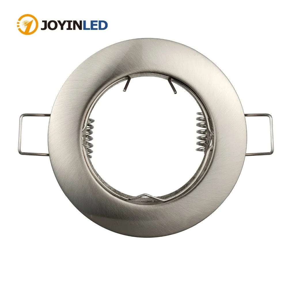 Nickel Round LED Downlight Frame - Surface Mounted Ceiling Fixture for ...