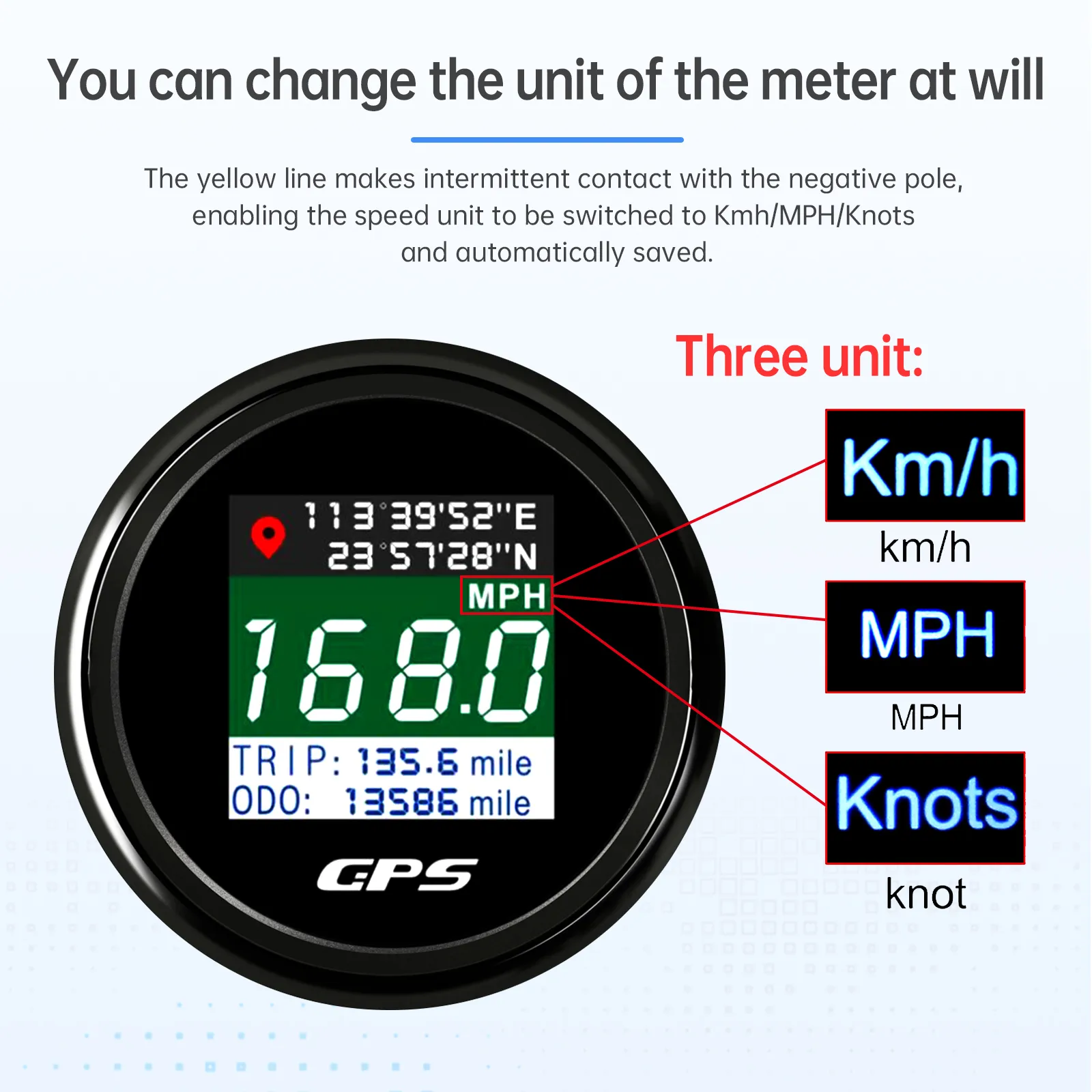 DHgate.com:52mm GPS Speedometer for Cars - Accurate Digital TFT Screen ...