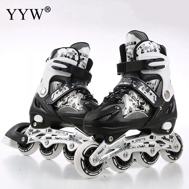 Shoe Roller Skates For Kids & Adults Adjustable Inline Speed Skates ...