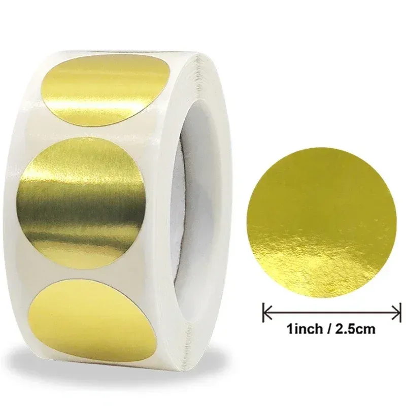 DHgate.com:50mm Golden Glossy Embossed Gear Stickers for Gift Box ...
