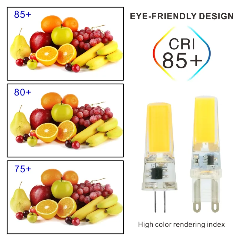 G4 G9 E14 LED Bulbs - 10 Pack, COB LED Spotlight, Replace Halogen, AC ...