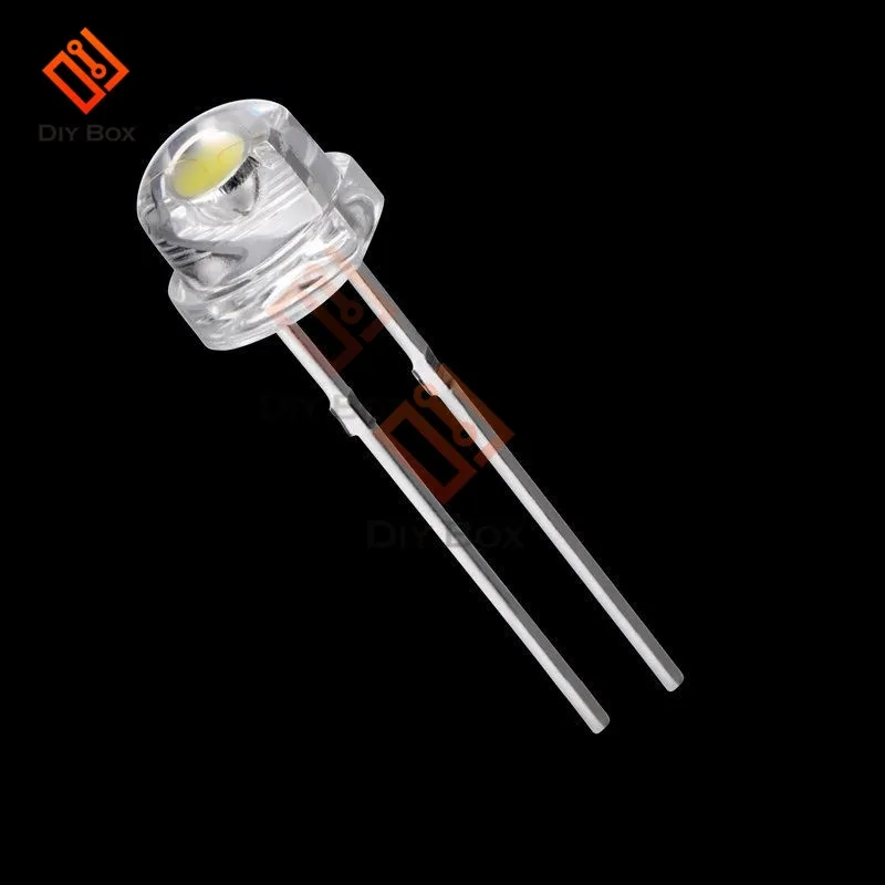 5mm Straw Hat SMD SMT LED Diode Lights, Clear & Super Bright 20000mcd ...
