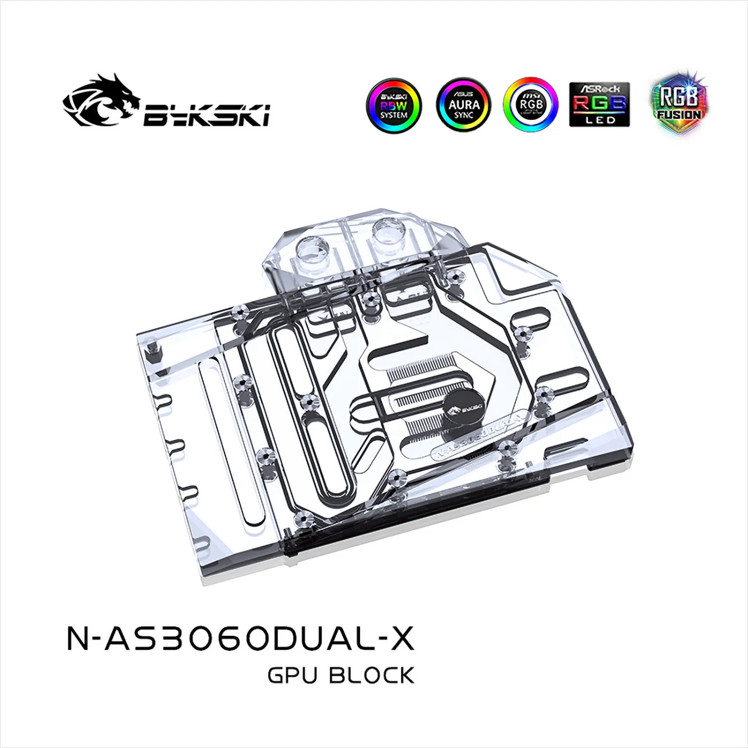 DHgate.com:RTX 3060 Water Cooling Block Bykski GPU Block with Backplate ...