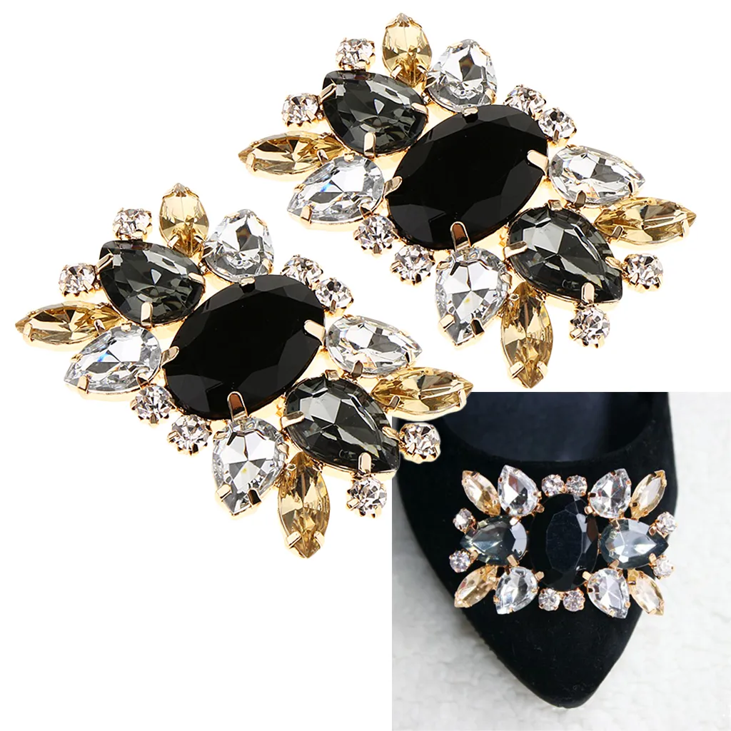 Rhinestone Jewelry Decorative Shoe Clips Buckle Charms for Shoe Lace ...