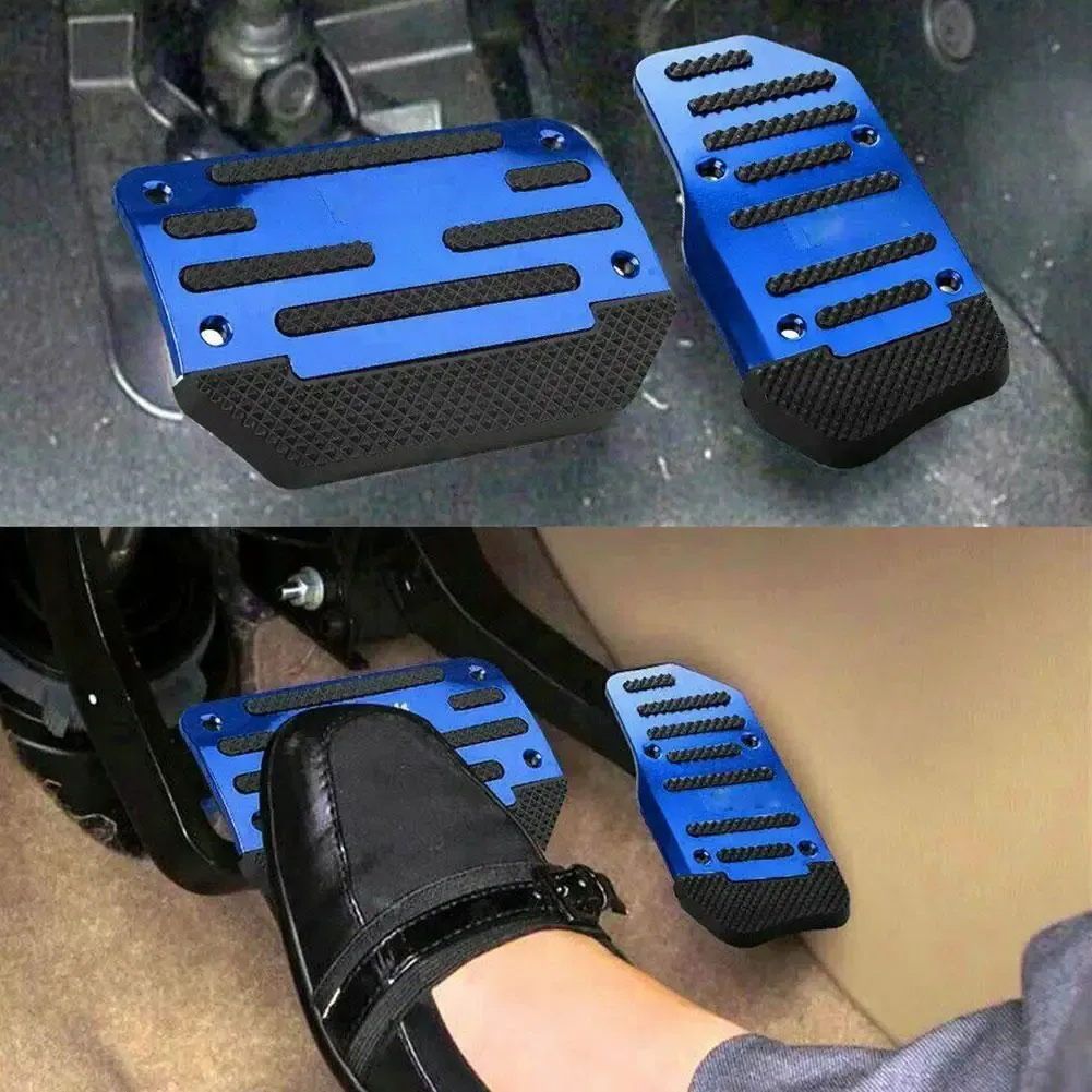 Automatic Foot Pedals: Universal Aluminum Alloy Car Pedal Cover Set Non ...