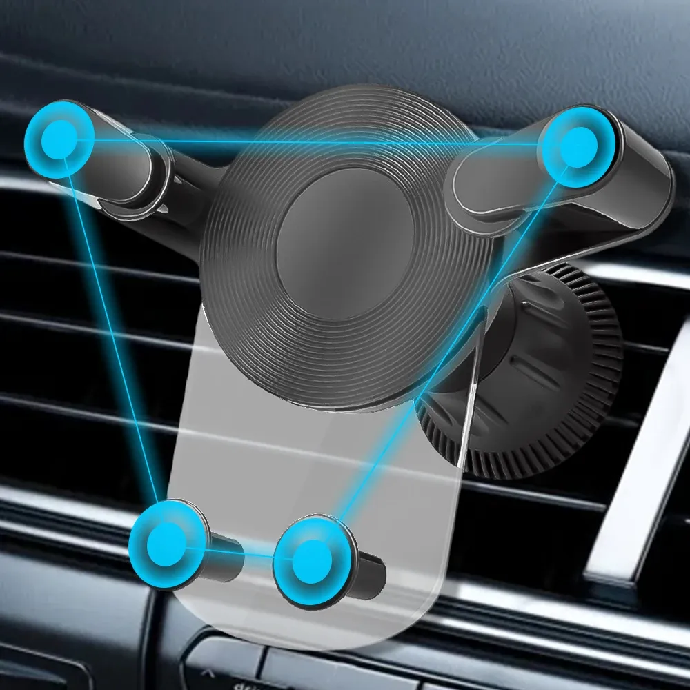 Car Phone Mount Air Vent Holder: Universal Hugging Transparent Panel ...