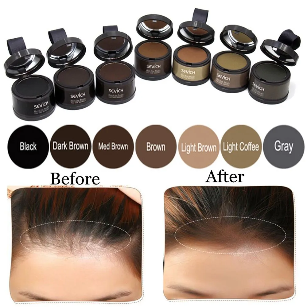 Hair Loss Concealer Powder With Fluffy Brush Forehead And Hairline ...