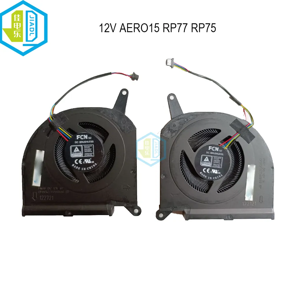 Gigabyte AERO 15 OLED 17 Laptop Cooling Fan 12V CPU GPU Cooler Radiator ...